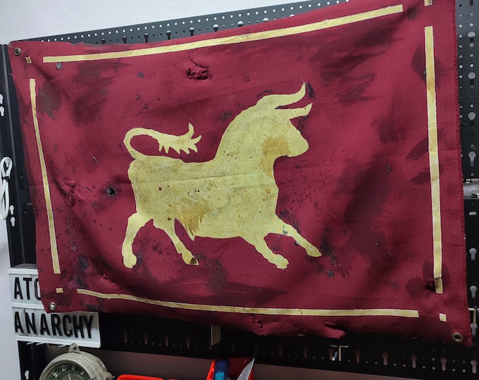 Caesars Legion Fallout Flag Postapocaliptic Style Handpainted to Look ...