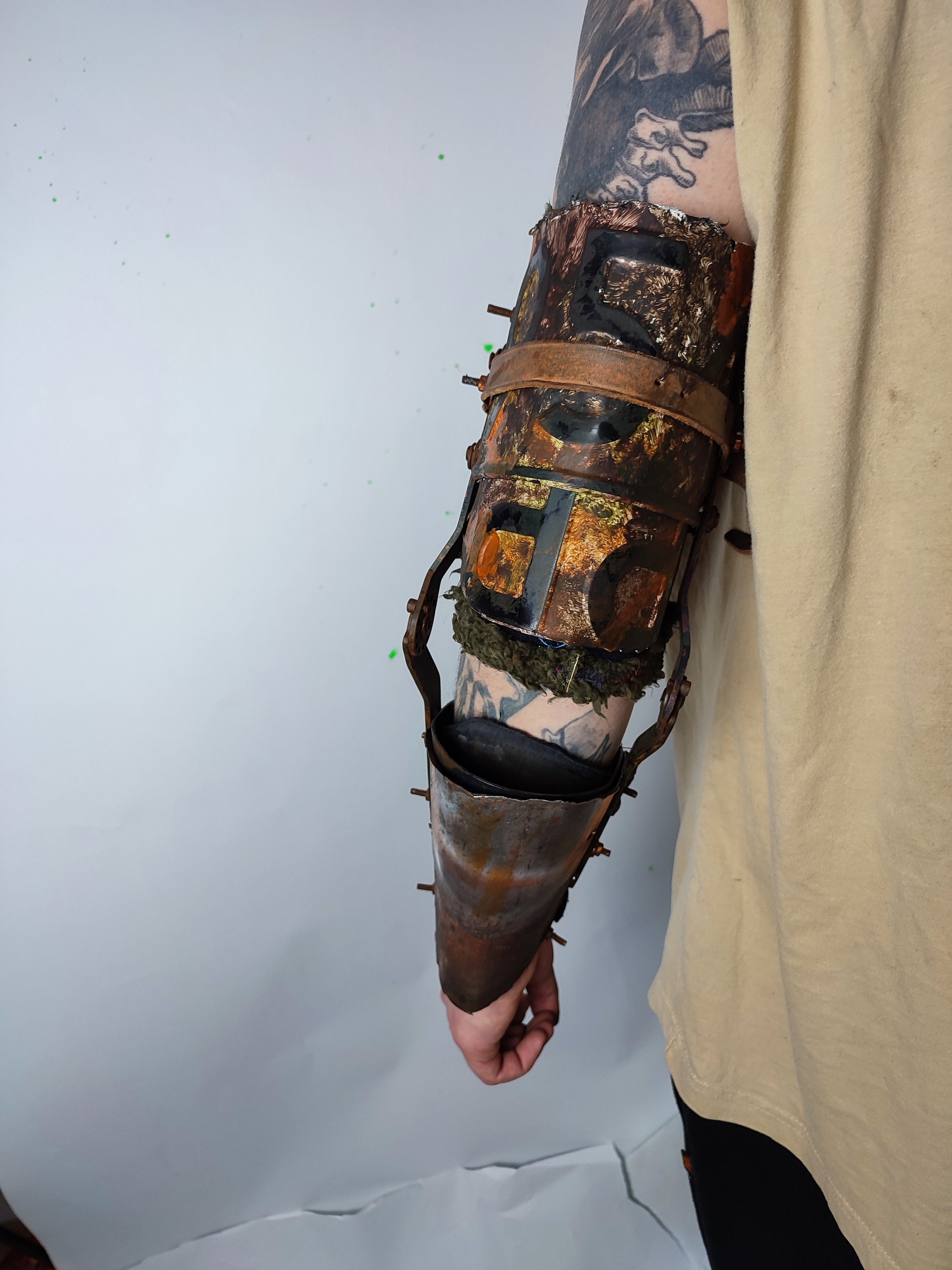 Postapocaliptic Arm Piece Based on Elbow Joint Orthosis. Arm Bracer ...