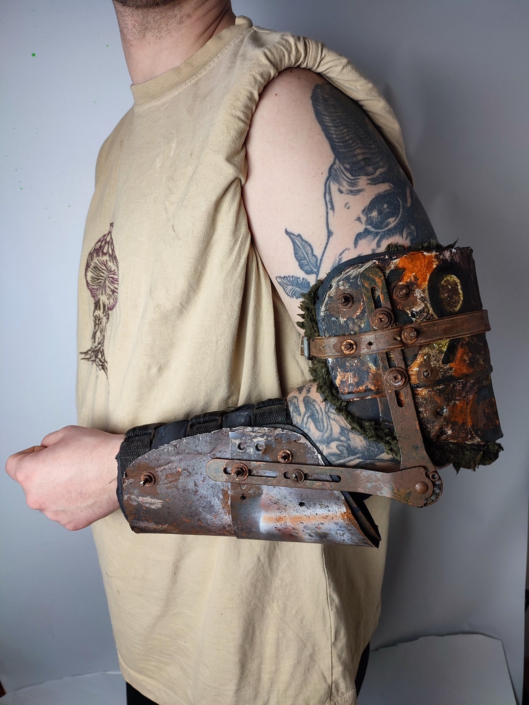 Postapocaliptic Arm Piece Based on Elbow Joint Orthosis. Arm Bracer ...