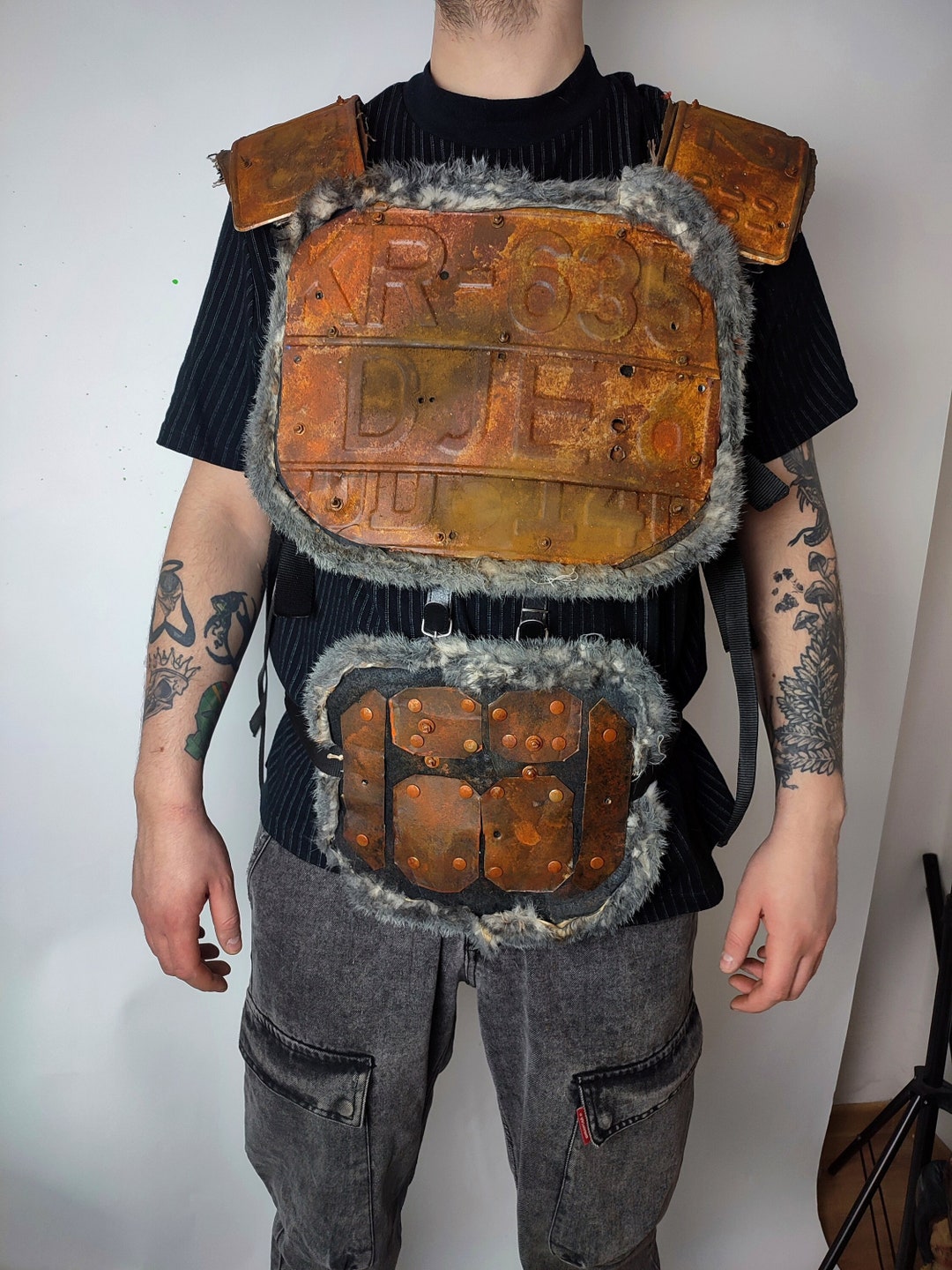 Postapocaliptic Handcrafted Costume Armor for Warriors. Wasteland ...