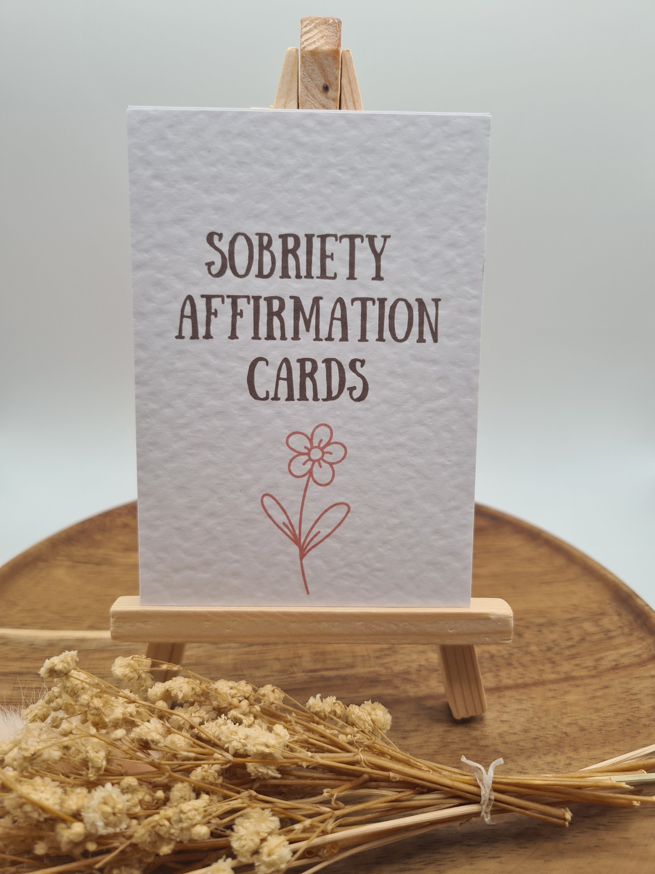 Sobriety Affirmation Cards Sobriety Gift Sober Motivation - Etsy