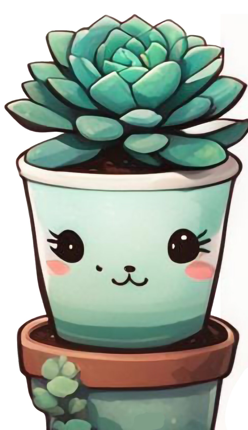 Cute Succulent Clip Art - Etsy