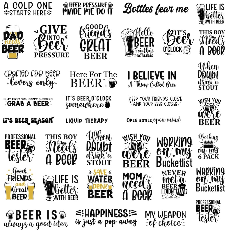 Bottle Opener Svg Bundle | Funny Beer Sayings | Beer Svg Bundle | Beer ...