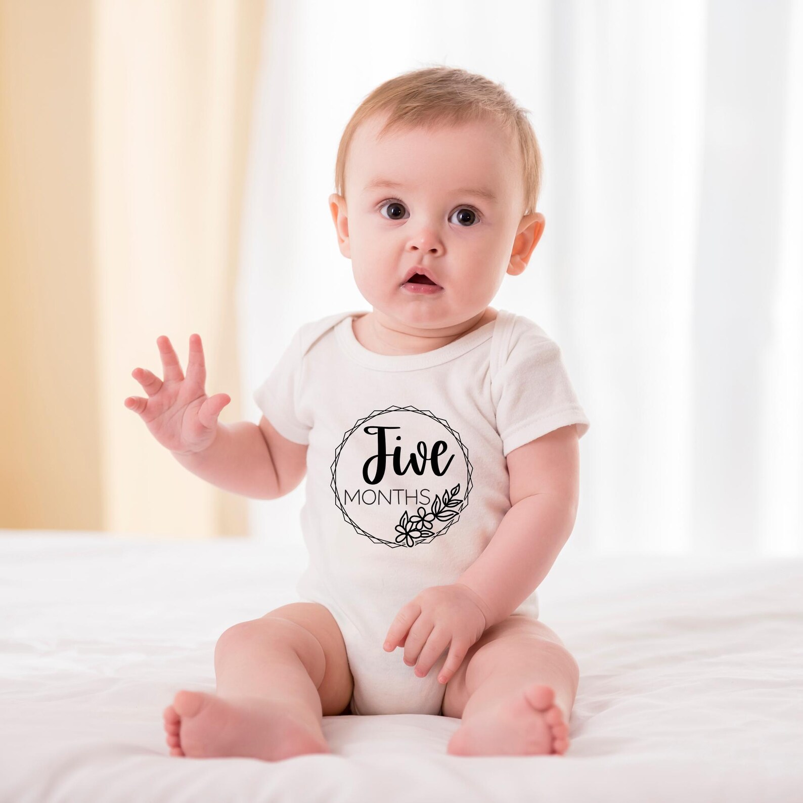 Baby Monthly Milestone Svg Bundle | Baby Announcement Svg | Birth Stats ...