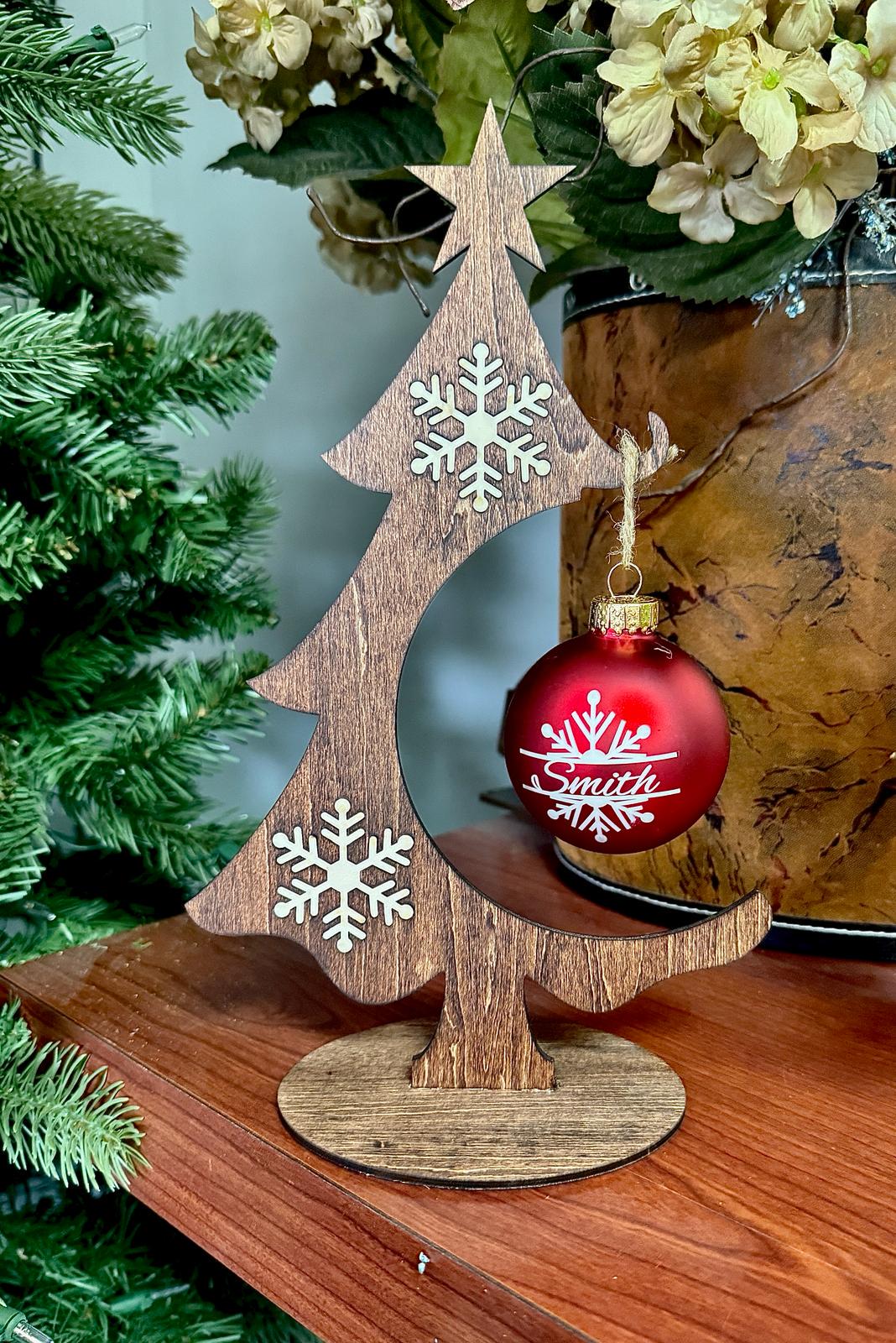 Custom Christmas Ornament Display Stand | Personalized Holiday Ornament ...
