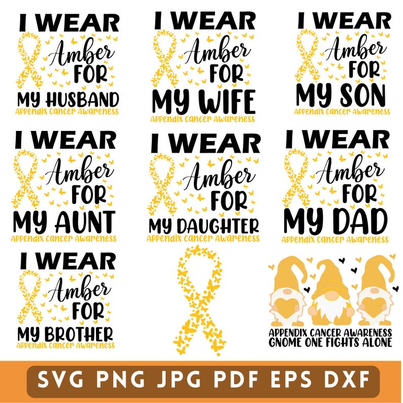 Appendix Cancer Awareness Svg Bundle | Appendix Month Png | Appendix ...