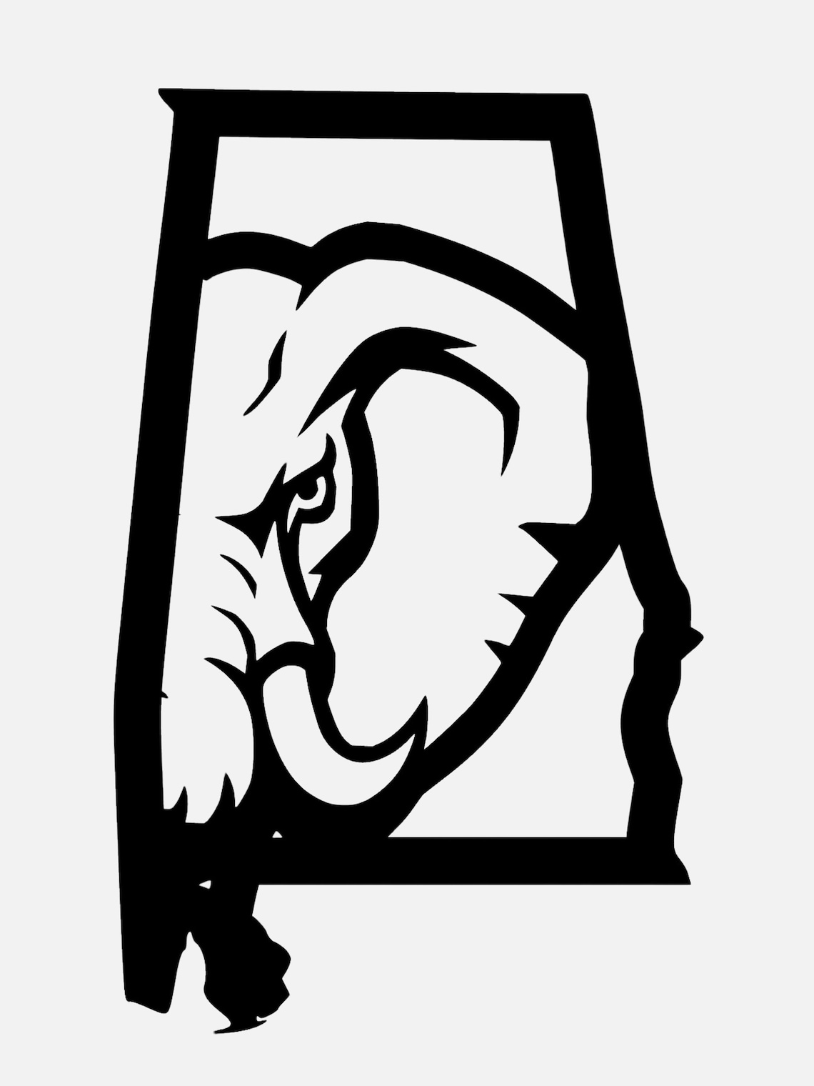 Alabama Crimson Tide Big Al | Alabama Elephant Png | Alabama State ...
