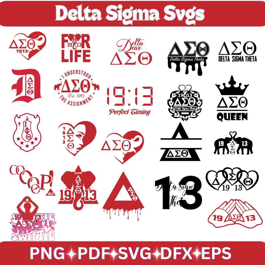 Delta Sigma Theta Sign Svg Png Bundle | Dst,aeo 1913 Svg | Delta Hand ...