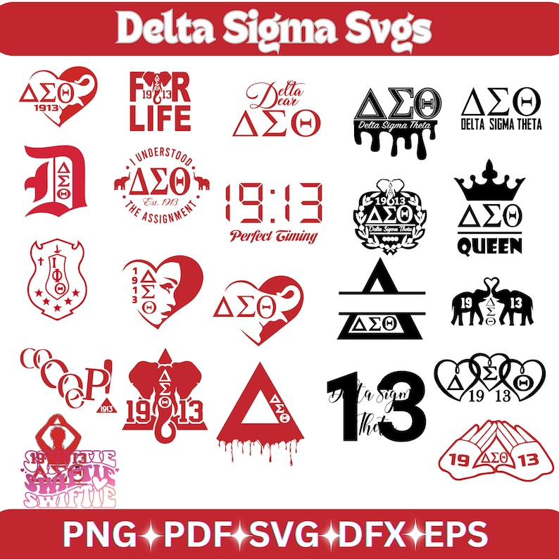 Delta Sigma Theta Sign Svg Png Bundle | Dst,aeo 1913 Svg | Delta Hand ...