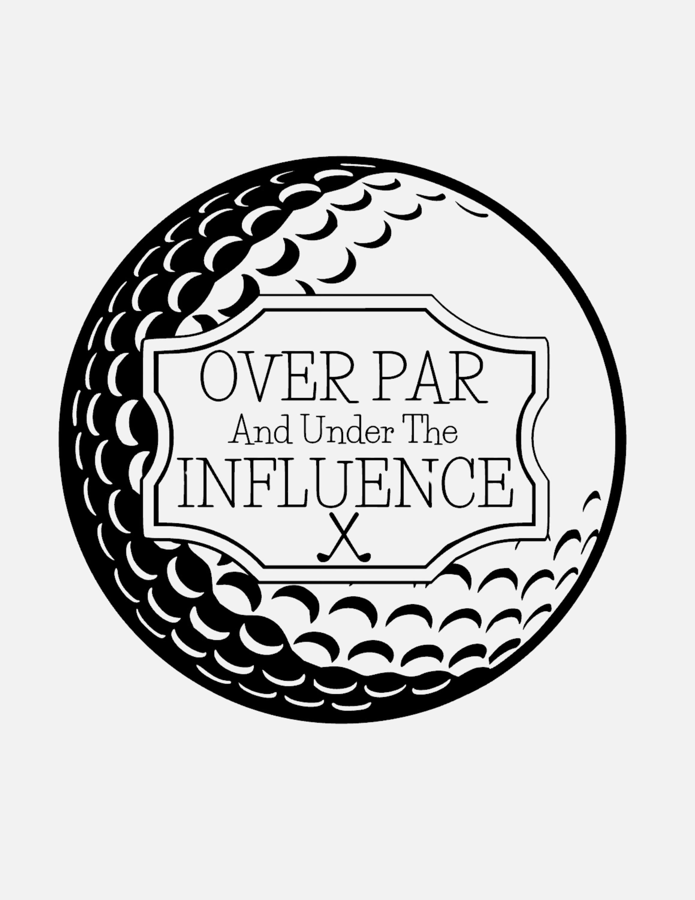 Funny Golf Dad SVG Bundle | Over Par Under the Influence Design| Hat ...
