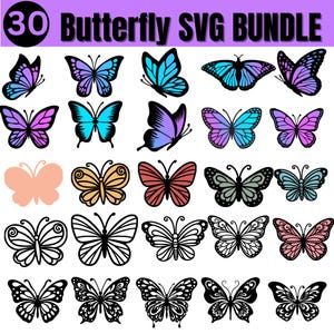 Butterfly Svg | Butterfly Bundle Svg Files | Butterfly Silhouette ...
