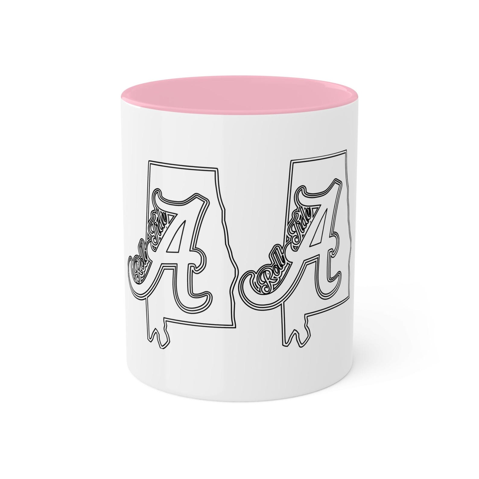 Alabama State Outline With Roll Tide | Alabama Love Svg - Etsy