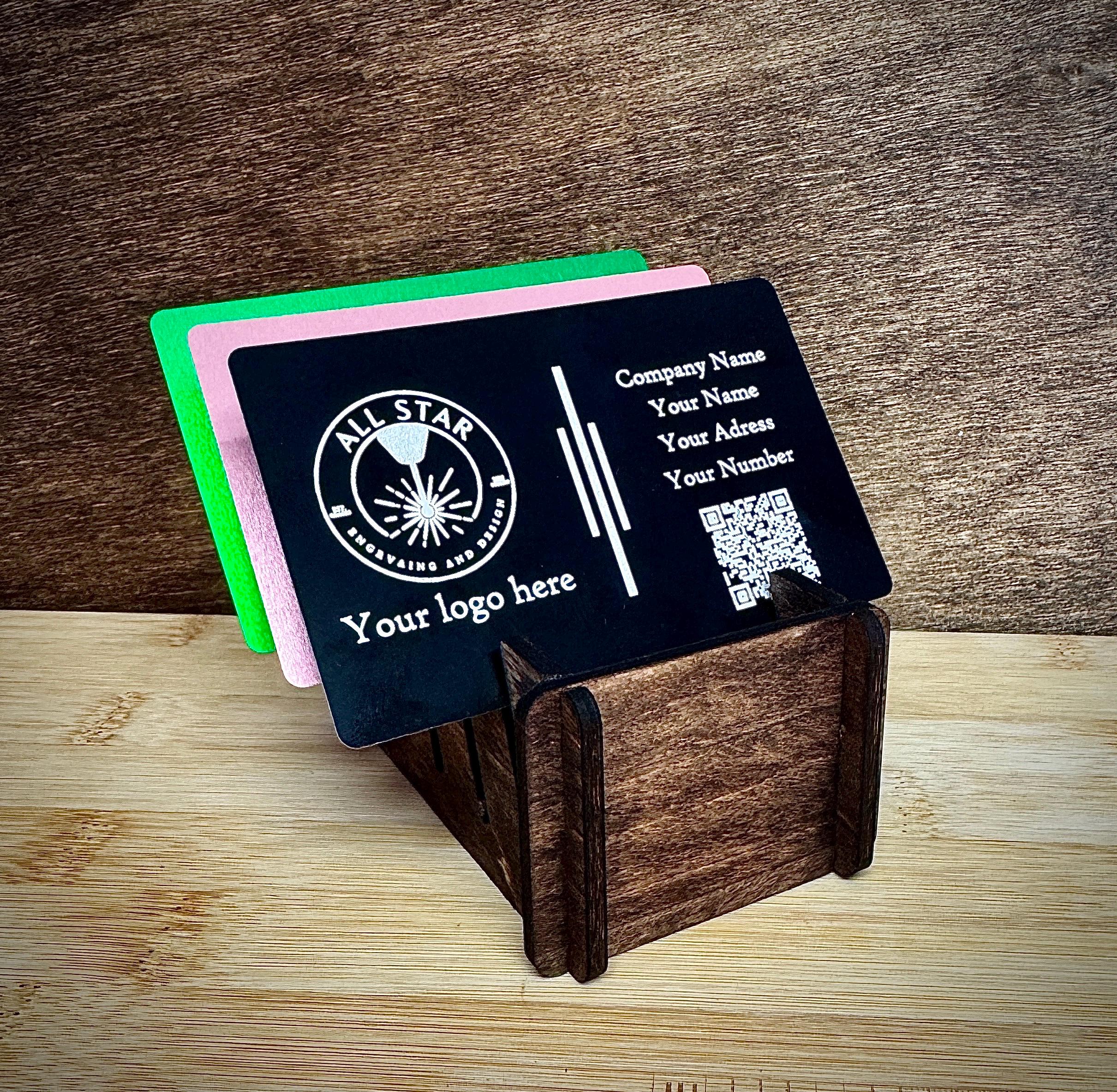 Custom Laser Engraved Business Cards - Etsy