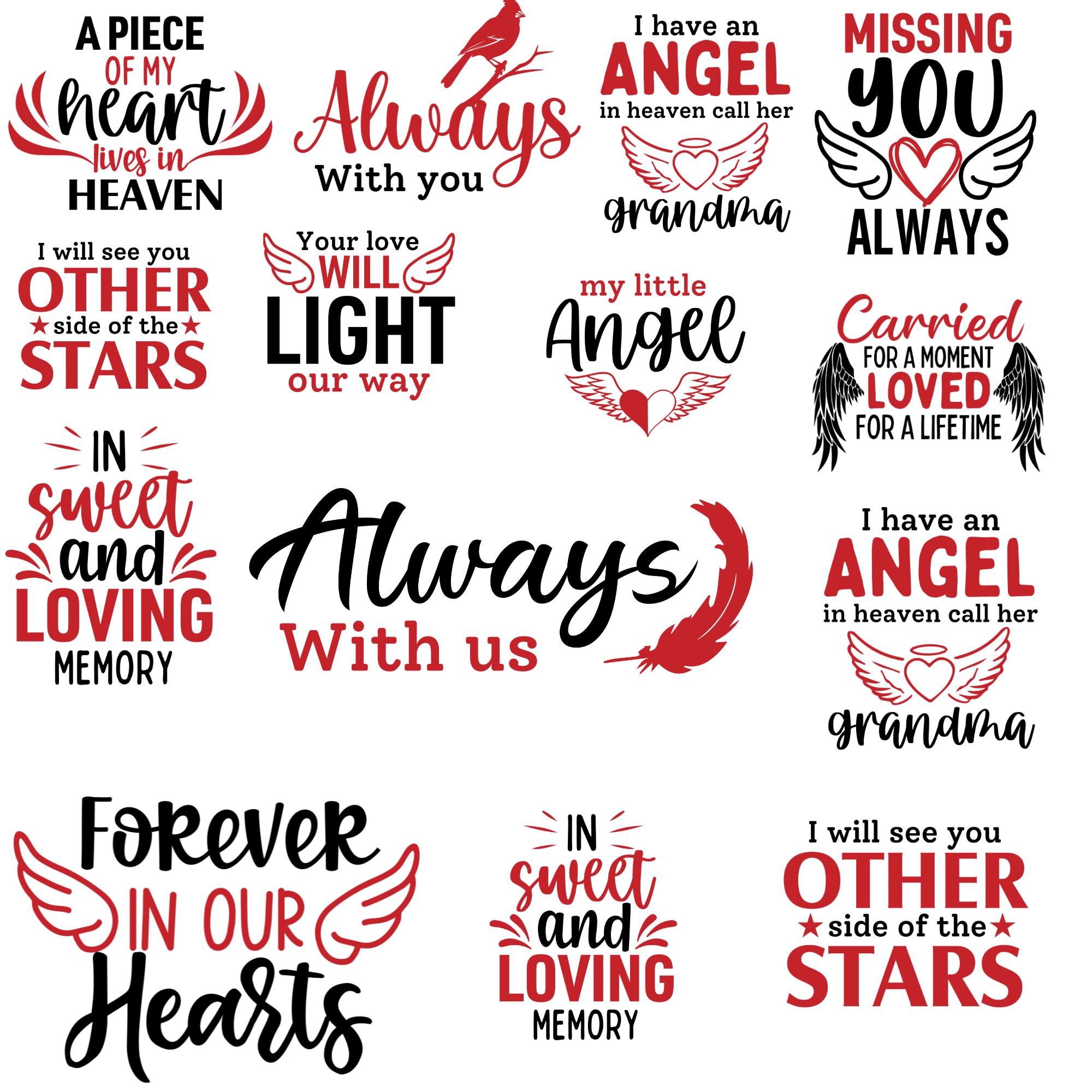 Spanish Memorial Svg Bundle | Memorial Quotes | Sympathy, Remembrance ...