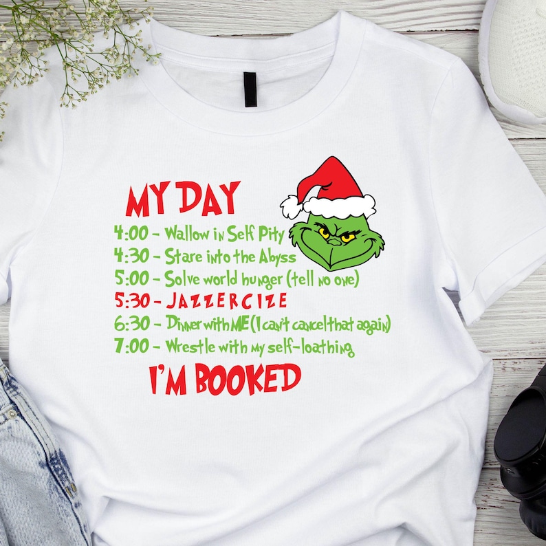 My Day Grinch Svg | Grinch Schedule Svg | Christmas Grinch Ornaments ...