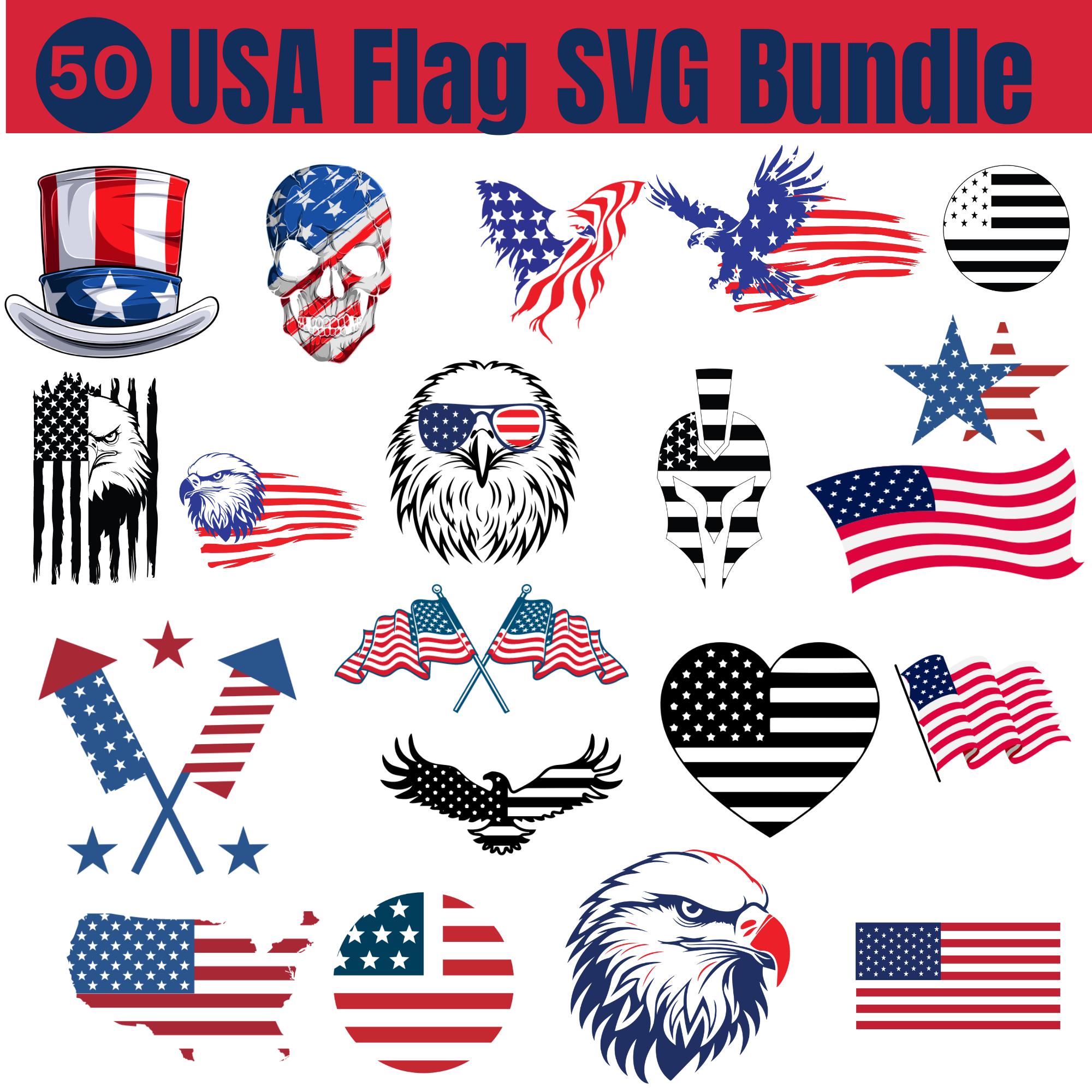 American Flag Svg Bundle | Flag Svg | Us Flag Svg | Distressed Flag Svg ...