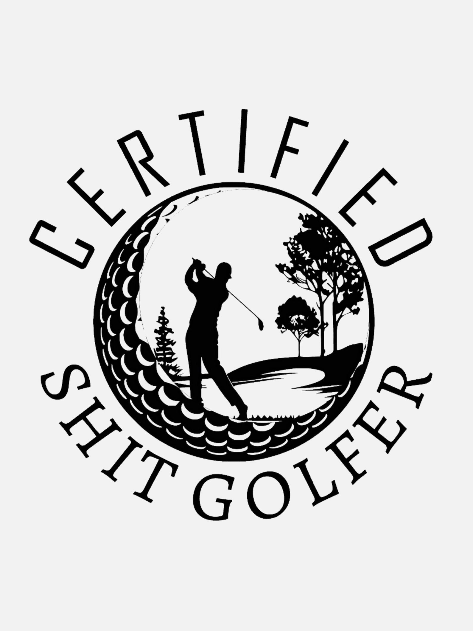 Certified Bad Golfer SVG , PNG , Golf Meme