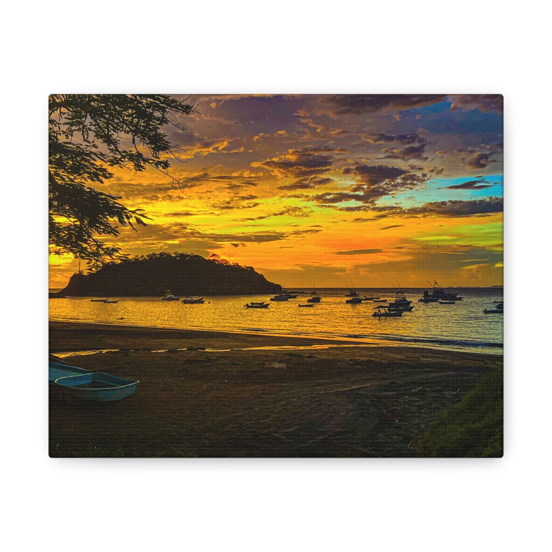 Sunset Sitdown Canvas - Etsy