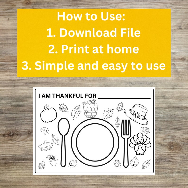 Thanksgiving Printable, Thanksgiving Printable for Kids, Printable ...