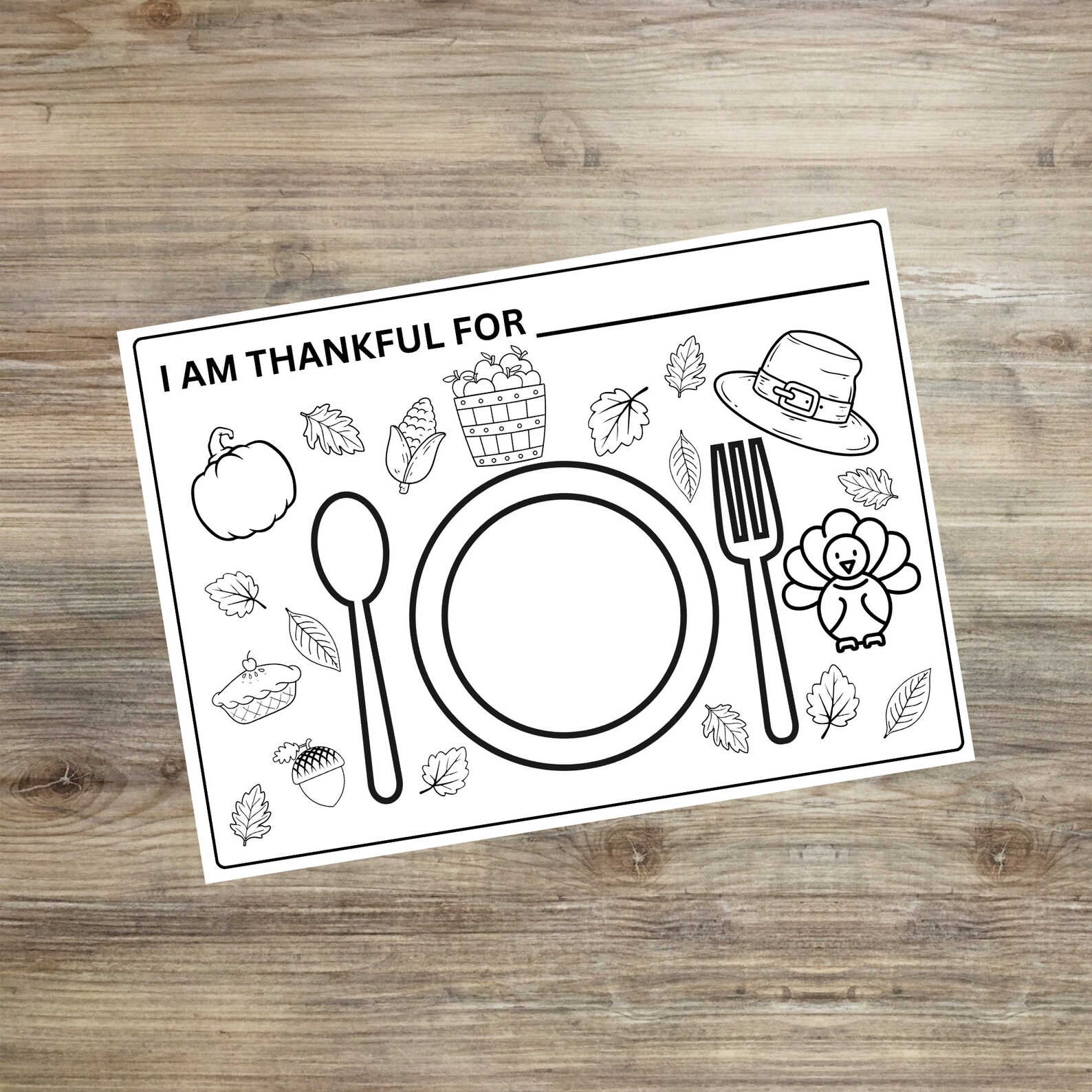 Thanksgiving Printable, Thanksgiving Printable for Kids, Printable ...