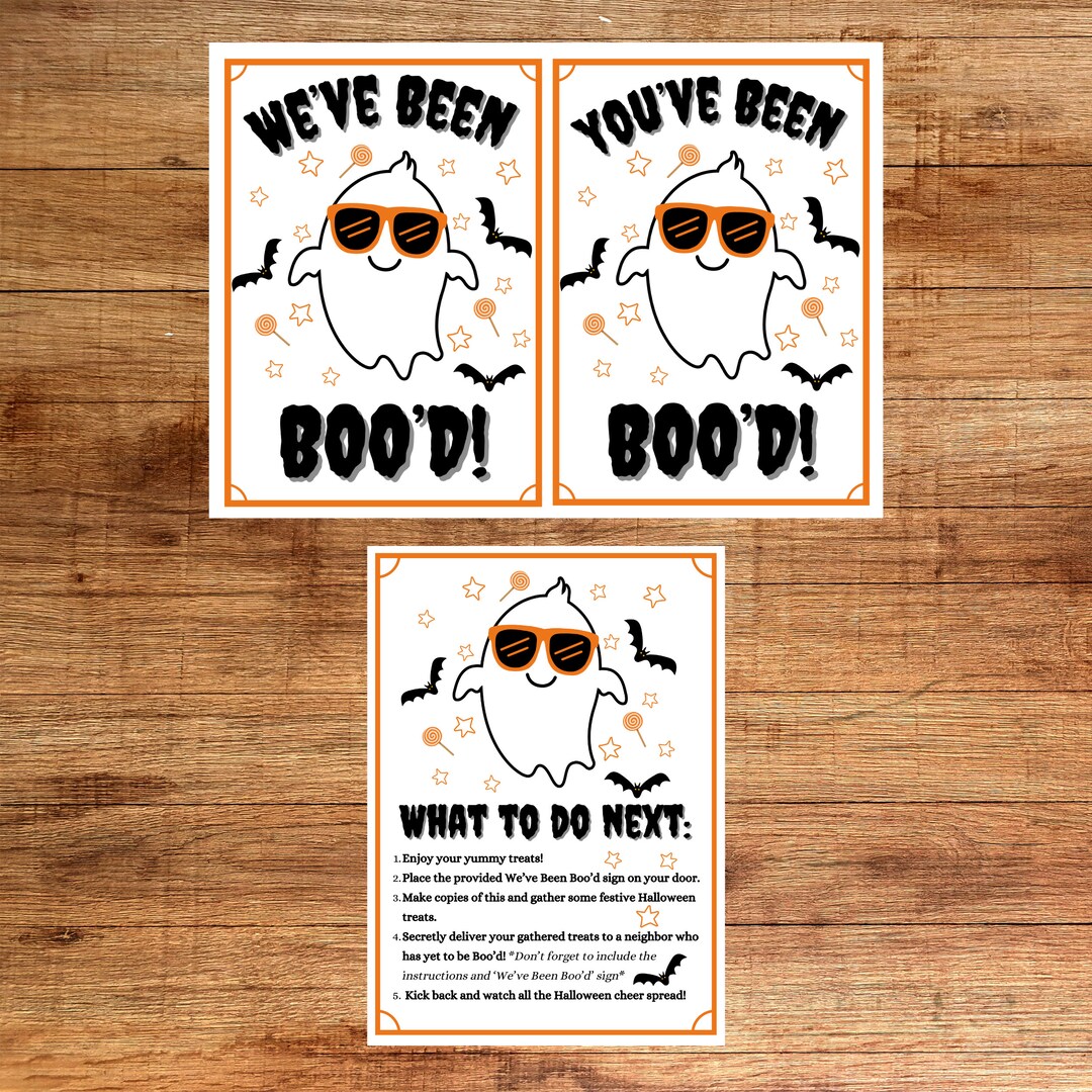 You've Been Boo'd, You've Been Booed, Boo'd Sign for Office or Work ...