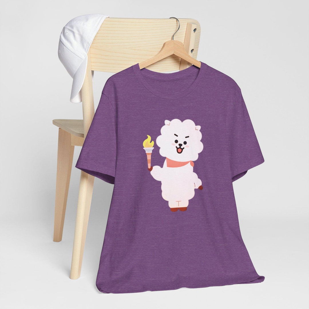 BTS Jin Carries Olympic Torch Plush Toy T-shirt | BTS Jin Olympic Torch ...