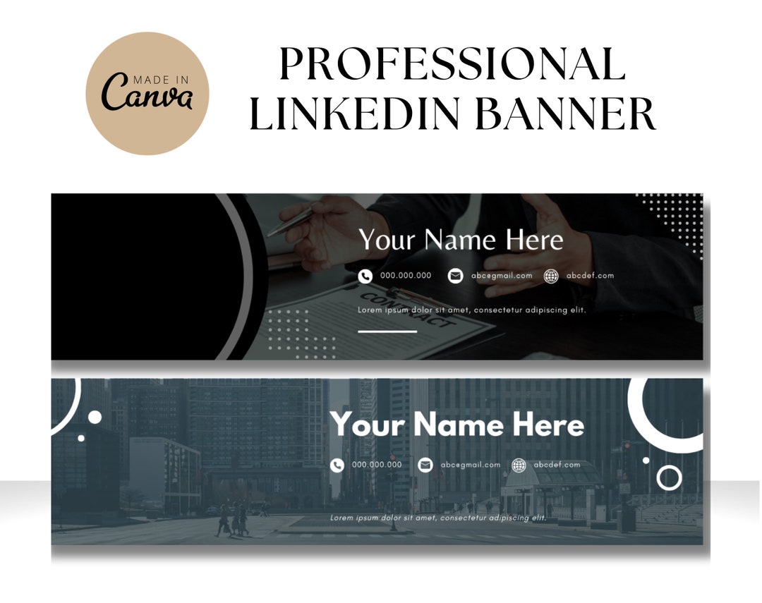 3 Linkedin Banners Canva, Linkedin Branding, Linkedin Banner Template ...