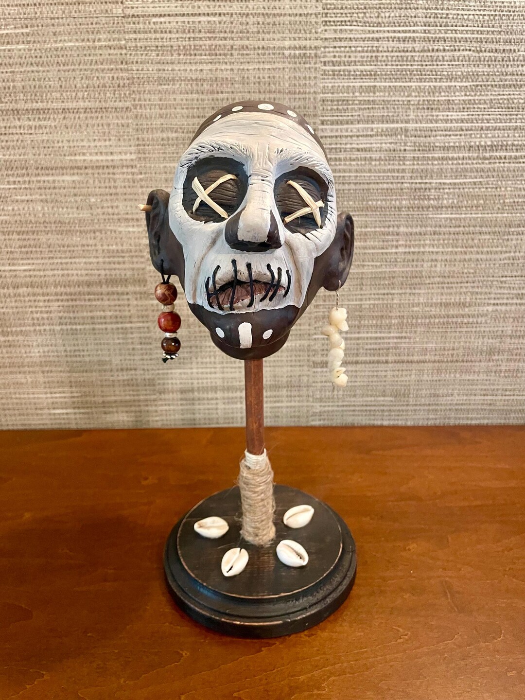 Shrunken Head - Shaman |tiki Bar Decoration - Etsy