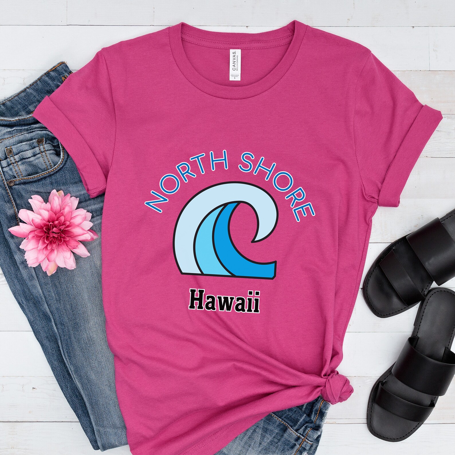 Big Wave Surfing, Pipeline Surfing Tee, Hawaii Surfing Tee, North Shore ...