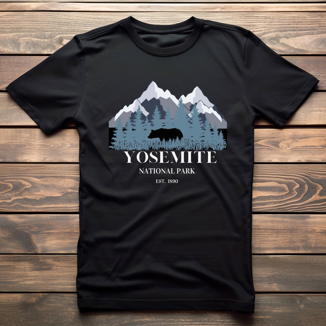 Yosemite Shirt, Yosemite National Park Shirt, Yosemite Bear, Yosemite Tee, Yosemite Hiking Shirt ...