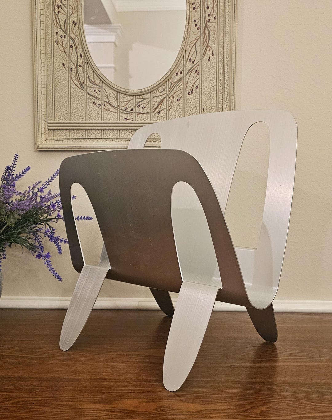 Umbra Modern Aluminum Magazine Rack Designed by William Harvey - Etsy