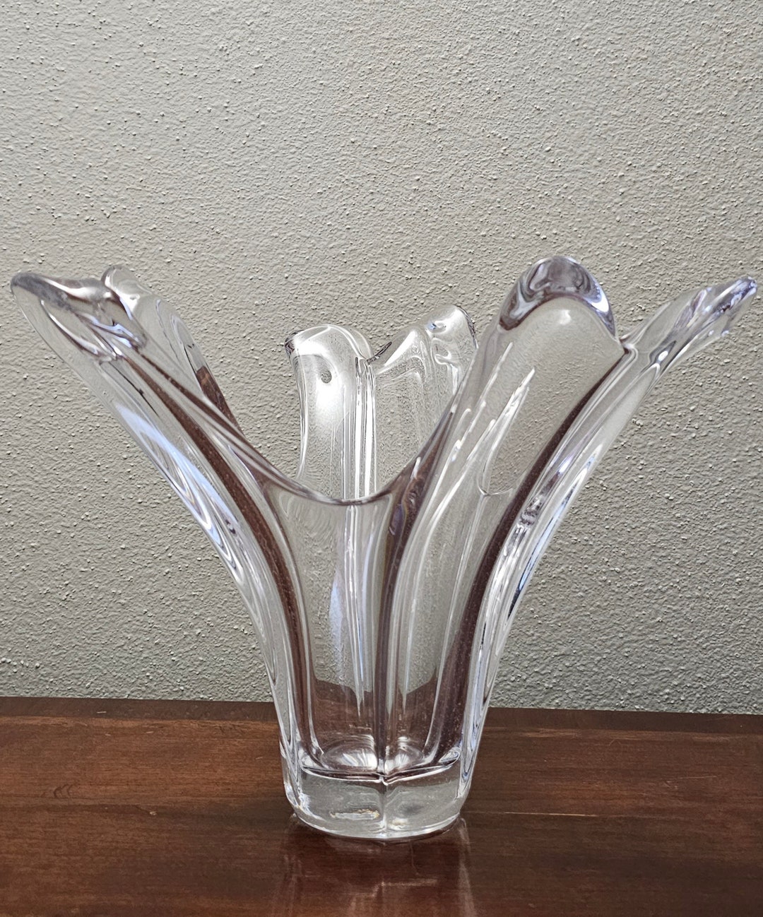Vintage Splash Vase French Chic Art Deco Cofrac Art Verrier Lead ...