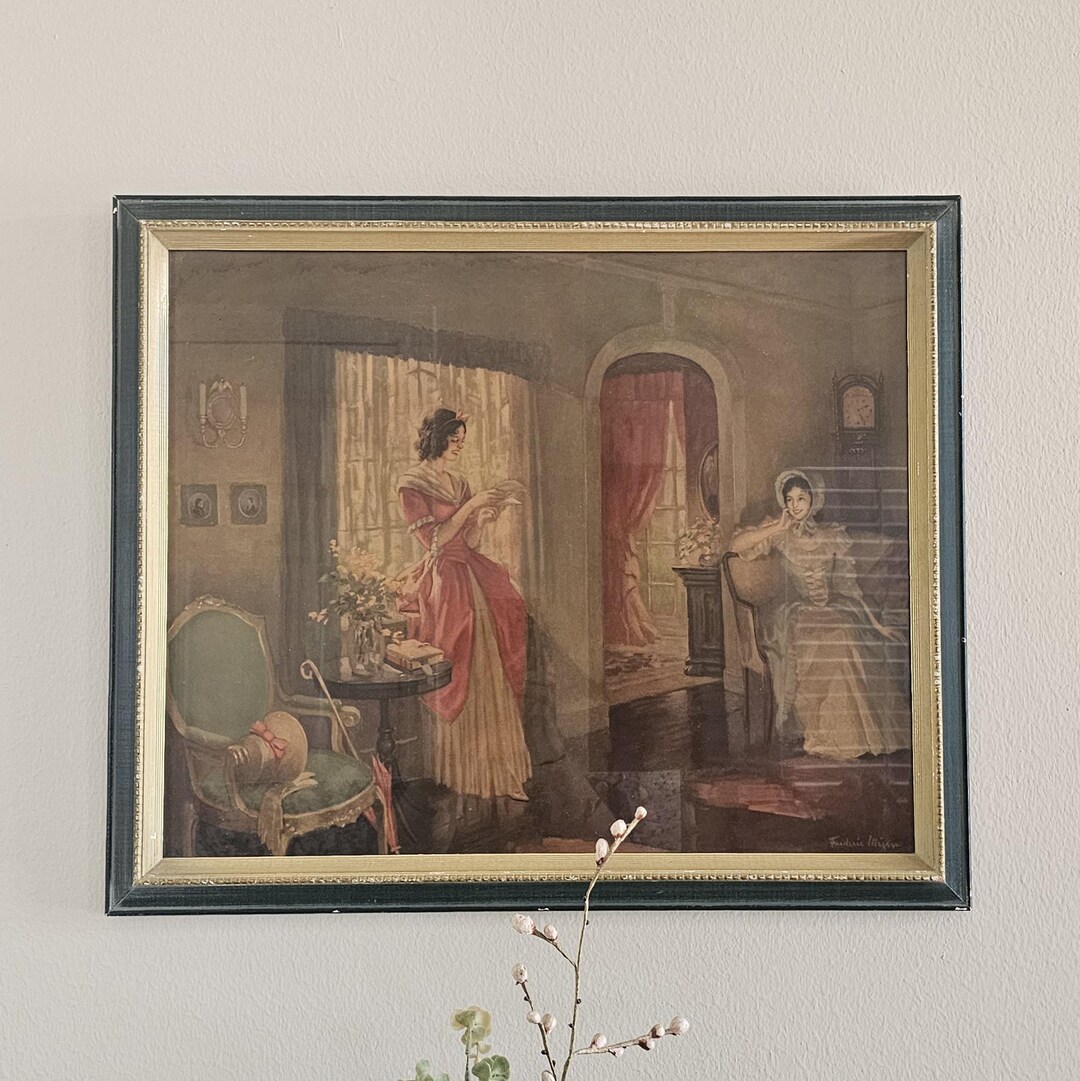 Love Letter by Frederic Mizen–vintage Framed Print–21x24.5 Inches - Etsy