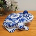 Vintage Blue & White Porcelain Frog – Rare Find! - Etsy