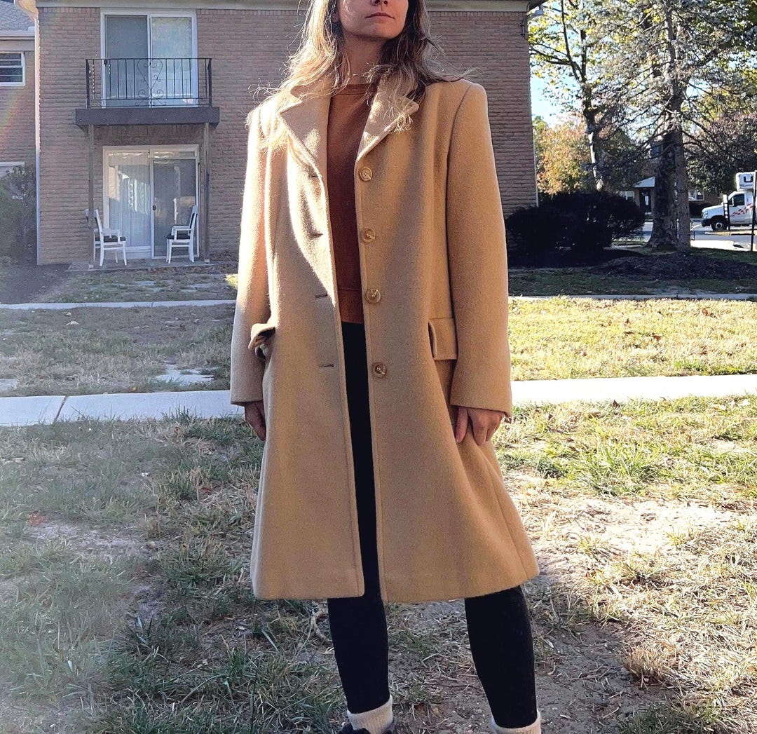 Vintage Camel Hair Trench Coat by Marvin Richard’s // Warm Winter Coat ...