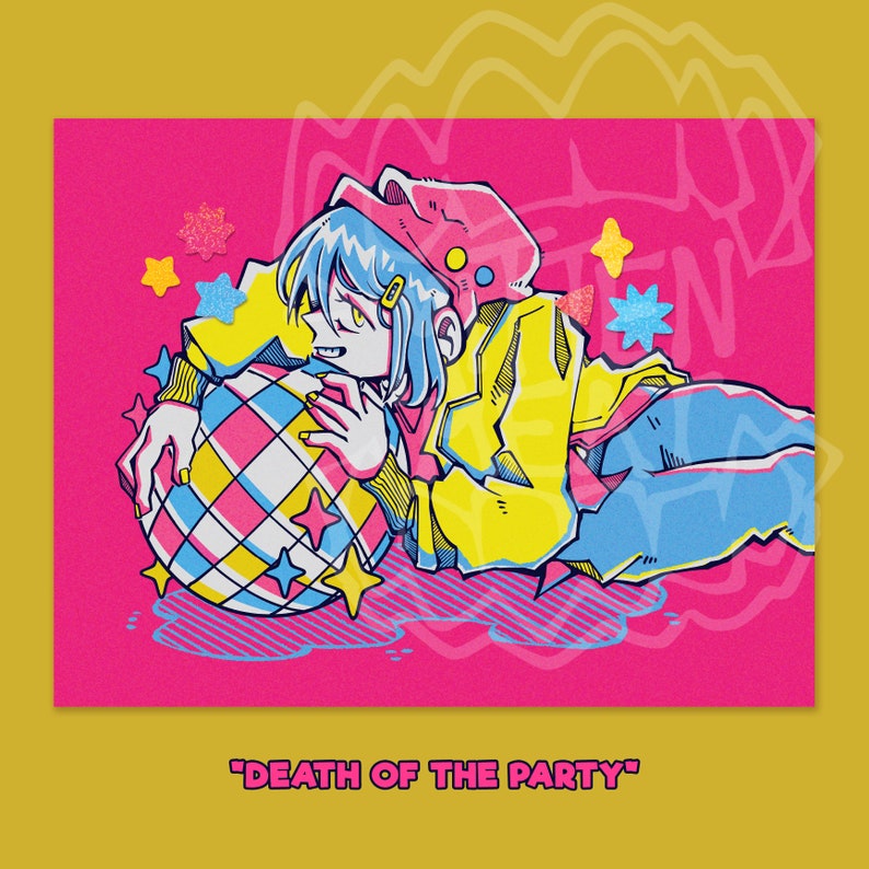 Original Color Pop Art Prints CMYK Weirdcore Aesthetic, Decorative Wall ...