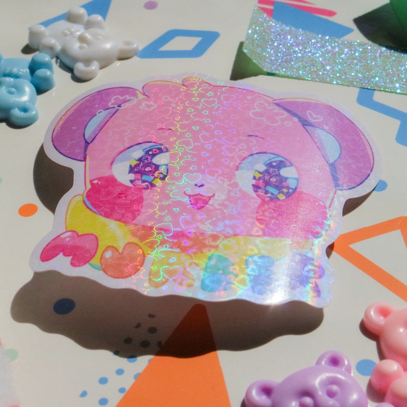 Pastel Gore Snare-bear Stickers Cute Yamikawaii Edgy Teddy Bear, Sweet ...