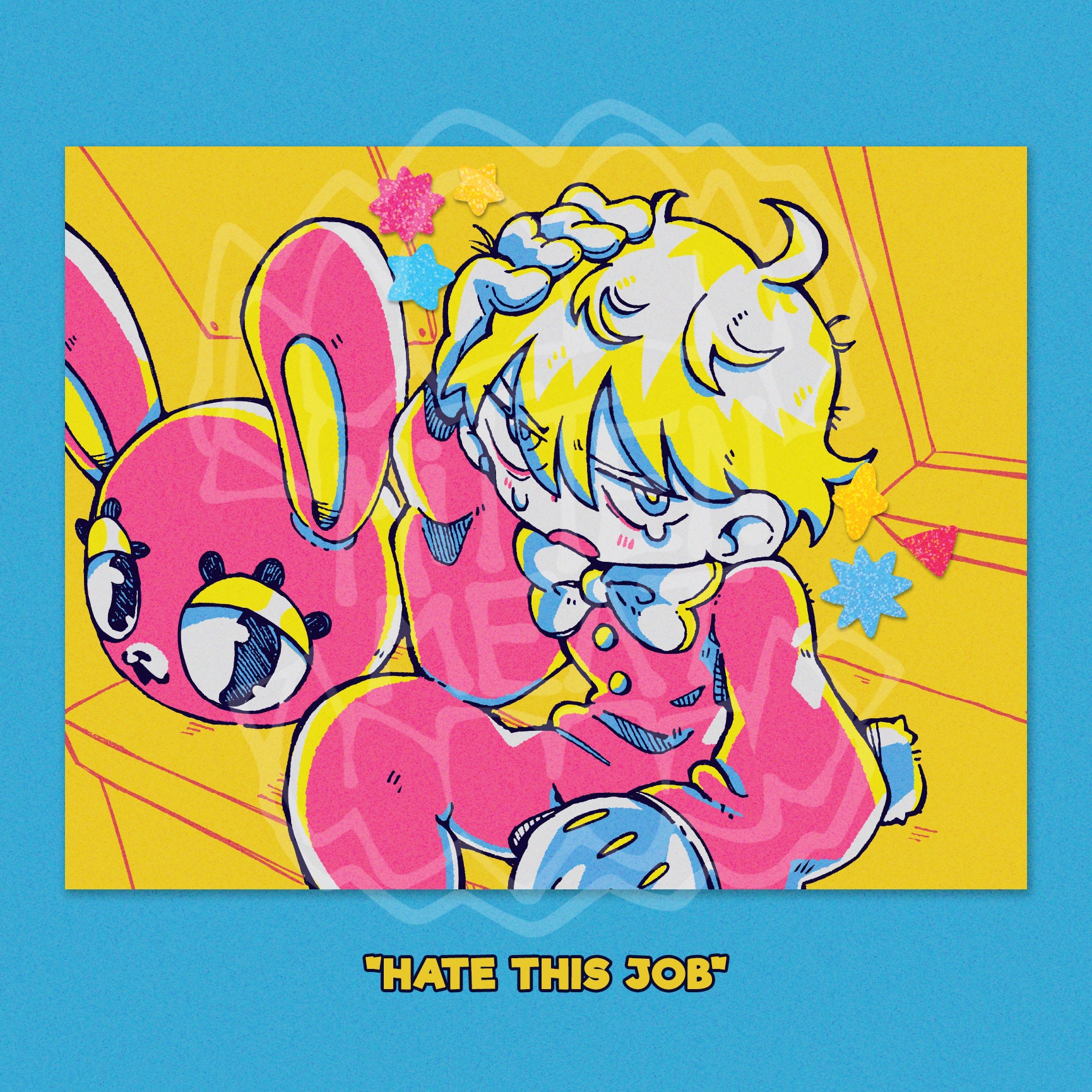 Original Color Pop Art Prints CMYK Weirdcore Aesthetic, Decorative Wall ...