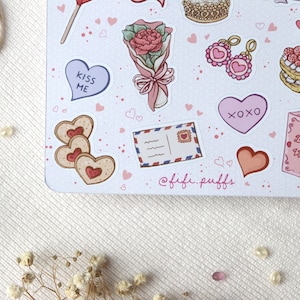 Sticker Sheet Love Notes | Planner Stickers, Bullet Journal Stickers ...