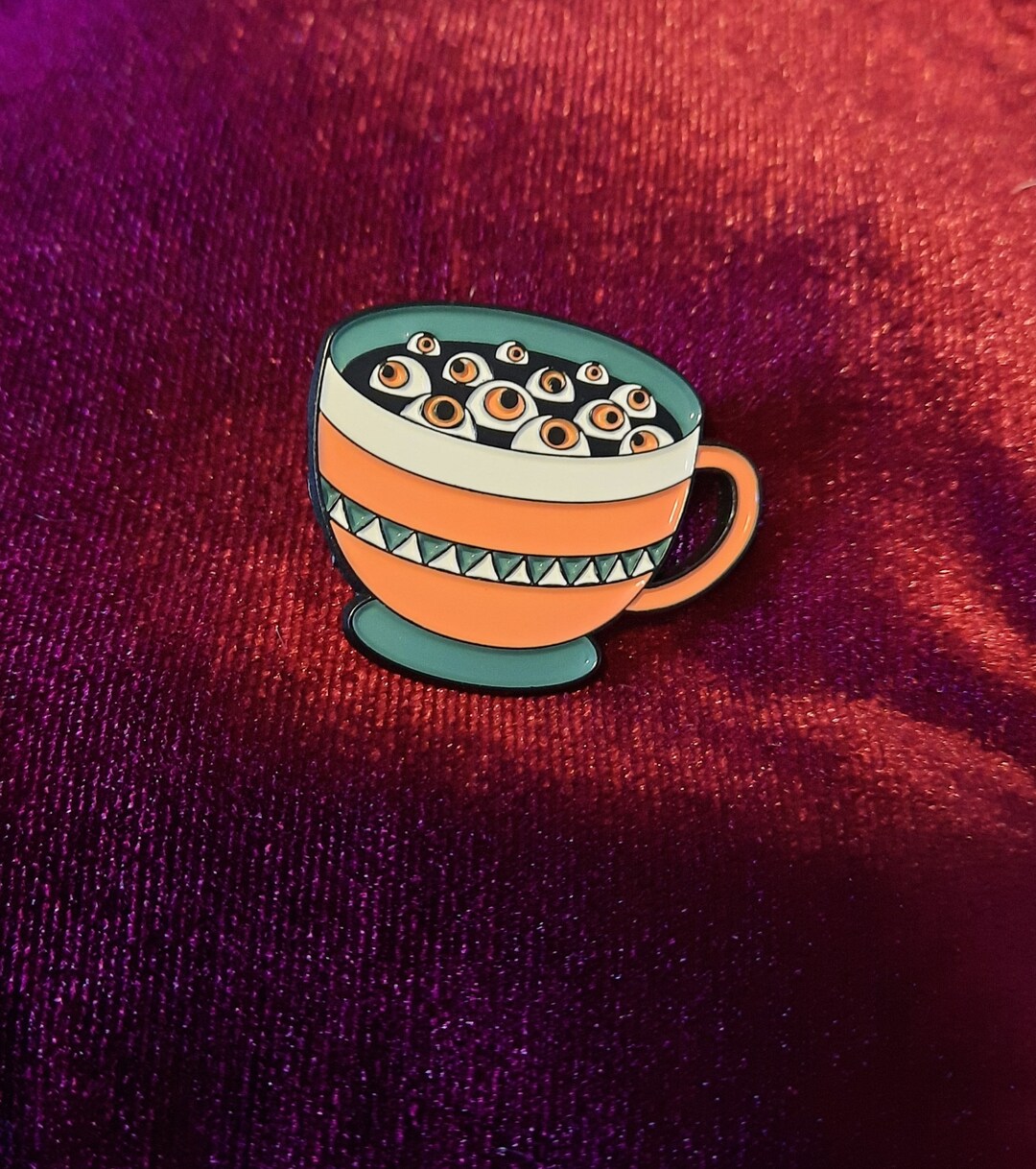 Coffin Tea Pin Eye Tea - Etsy