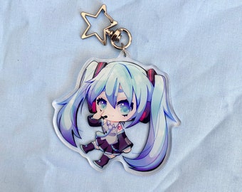 Hatsune Miku Keychain Miku Keyring - Etsy