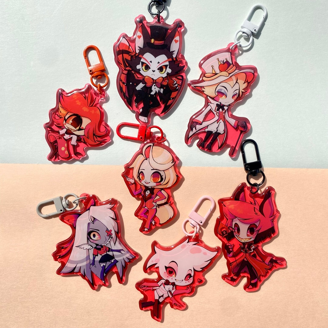 Hazbin Hotel Epoxy Keychains - Etsy
