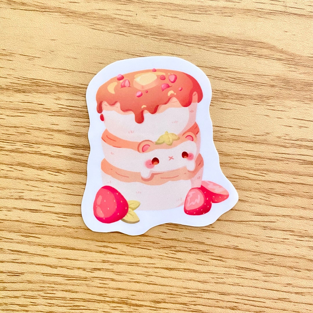 Hamster Pancake Sticker - Etsy
