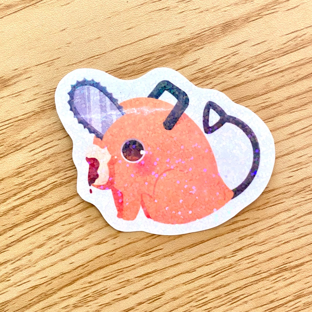 Orange Demon Dog Sticker - Etsy