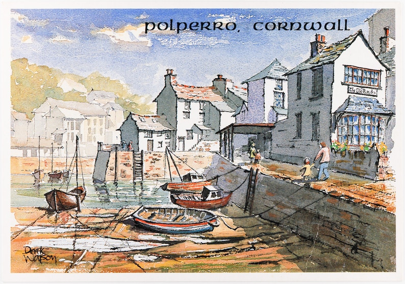 15 Cornwall Vintage Postcards Lot Nostalgic Collectible Original ...