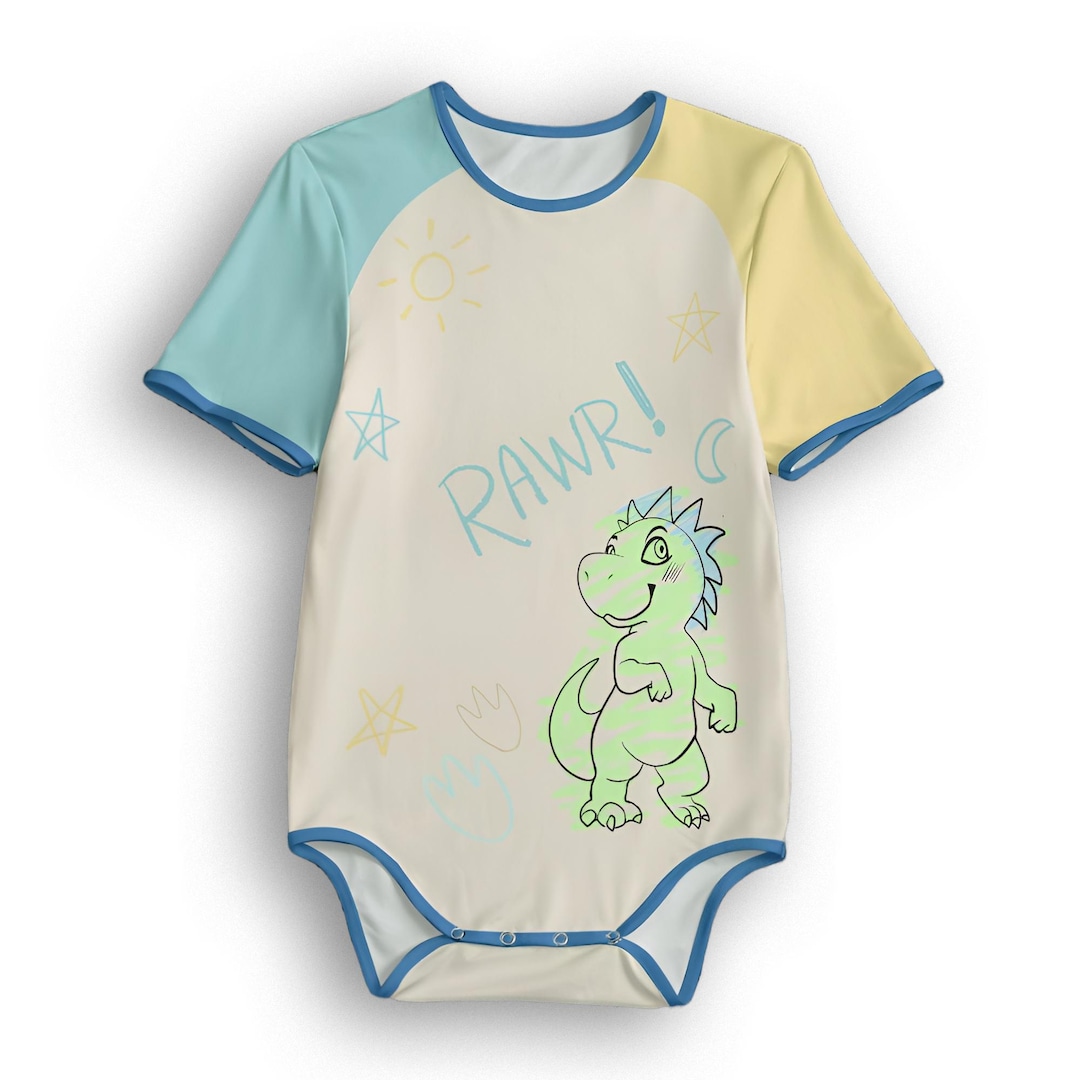 Rawr! ABDL Dino Bodysuit - Etsy