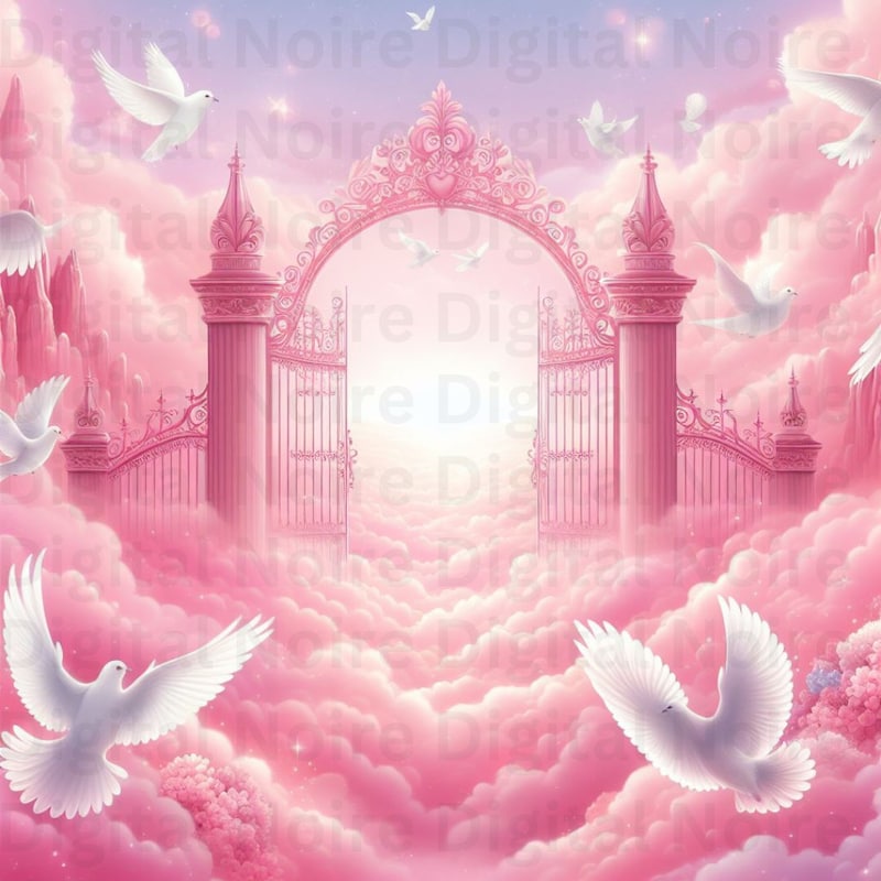Pink Heaven Background - Etsy