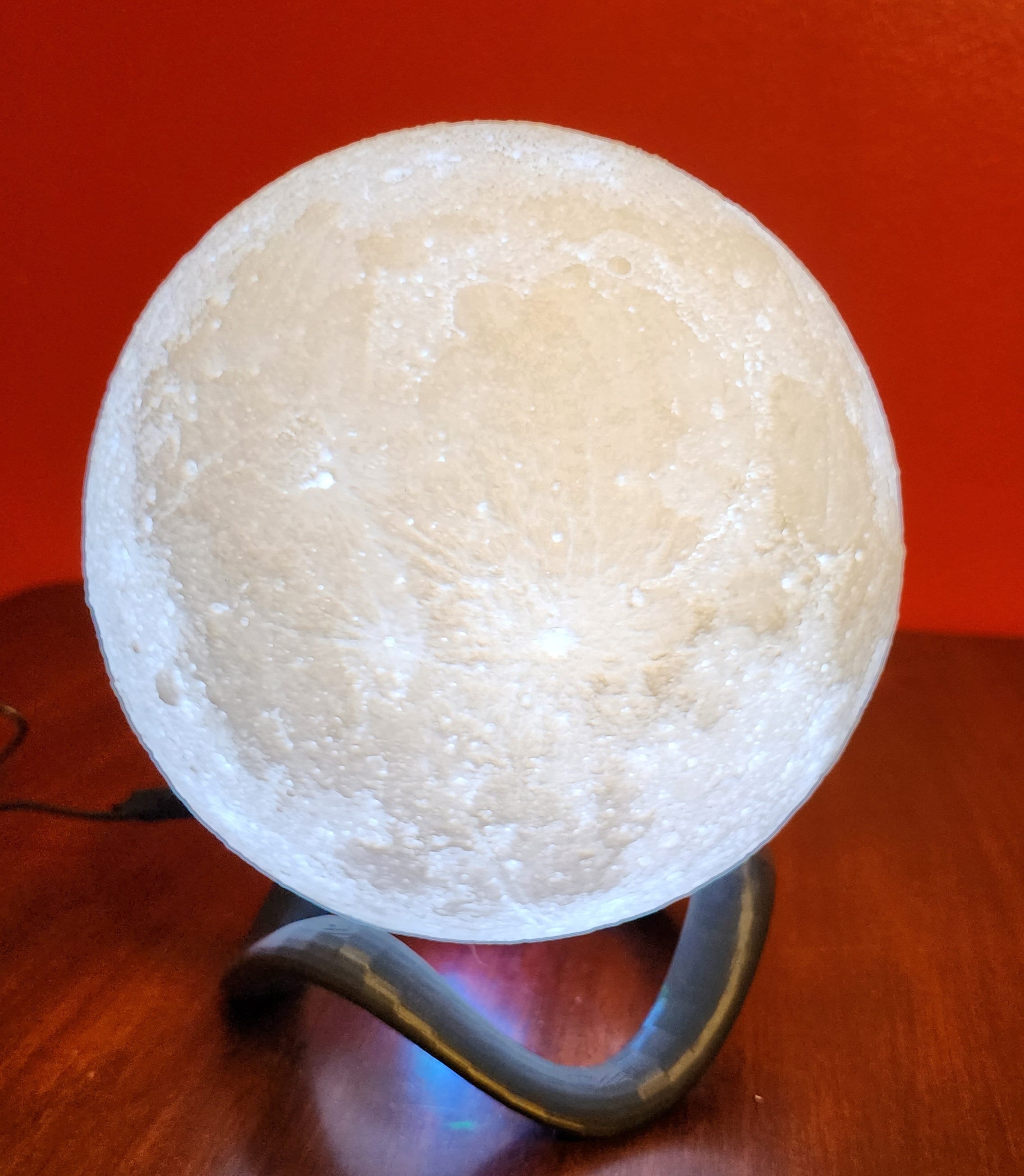 9" Designer Lithophane Moon Lamp - Etsy