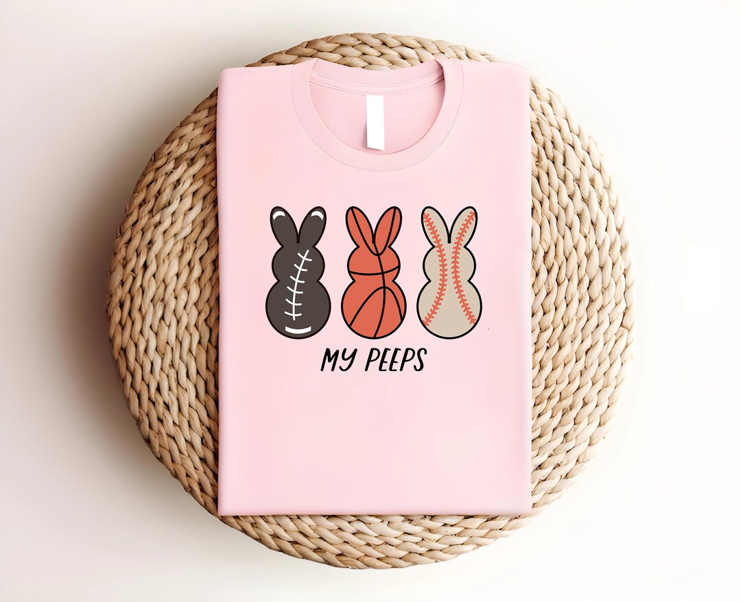 Easter Peeps Sports Shirt, My Peeps Shirt, Soccer Ball Easter Shirt ...