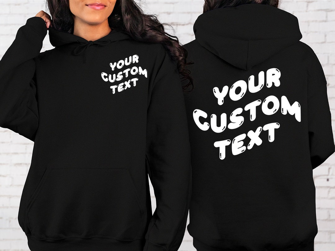 Custom Your Text Sweatshirt, Personalized Sweatshirt, Customize Sweater ...